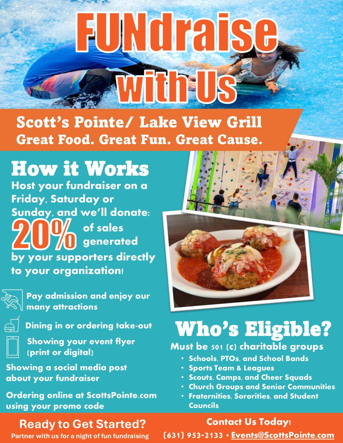 Scott's Pointe | Long Island Adventure Park, Calverton NY